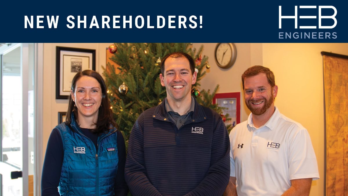 Expanding Leadership: HEB Engineers Welcomes Three New Shareholders - HEB Engineers